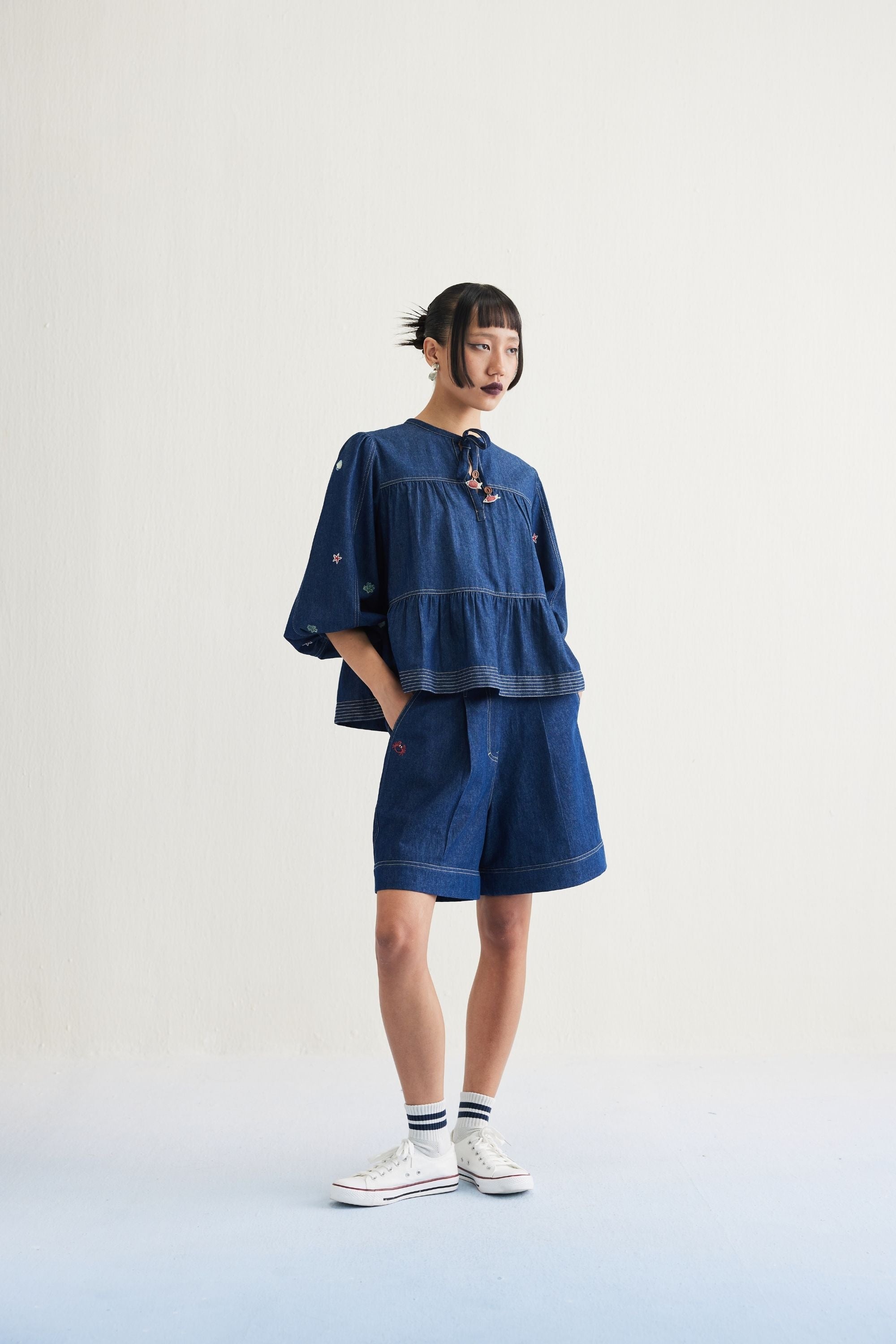 Deep Sea Sustainable Denim Set | SUI – Sui - US